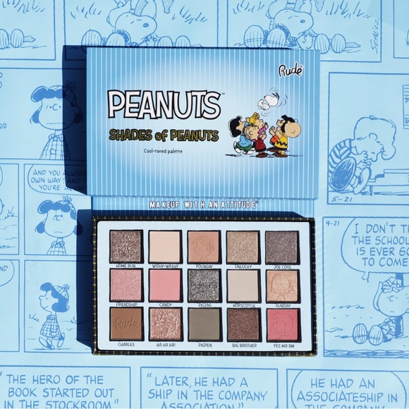 RUDE | Makeup | Rude X Peanuts Shades Of Peanuts Cooltoned Palette ...